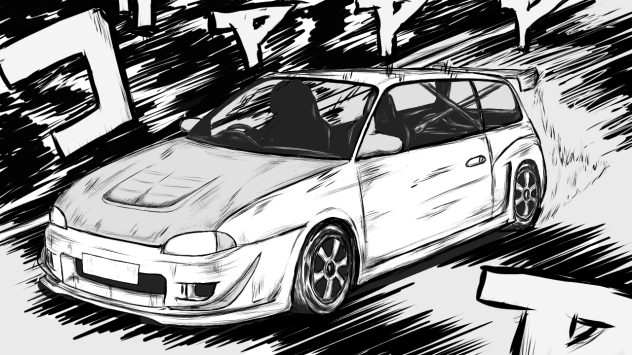 EG6 time attack - ibisPaint