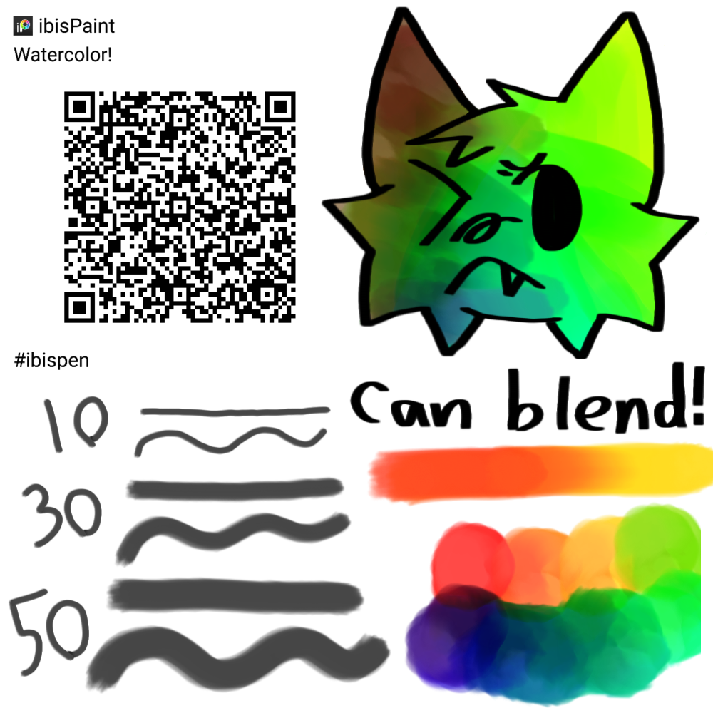 Watercolor brush - ibisPaint