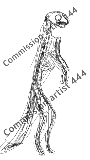 Meerkat skeleton sketch - ibisPaint