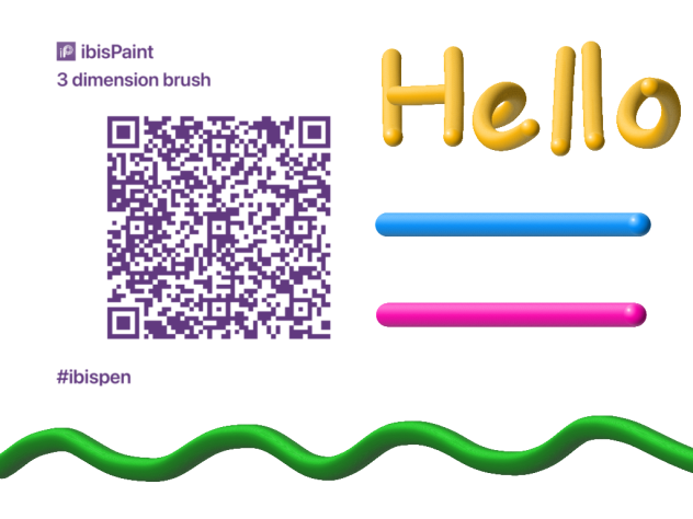 3 dimension (brush) - ibisPaint