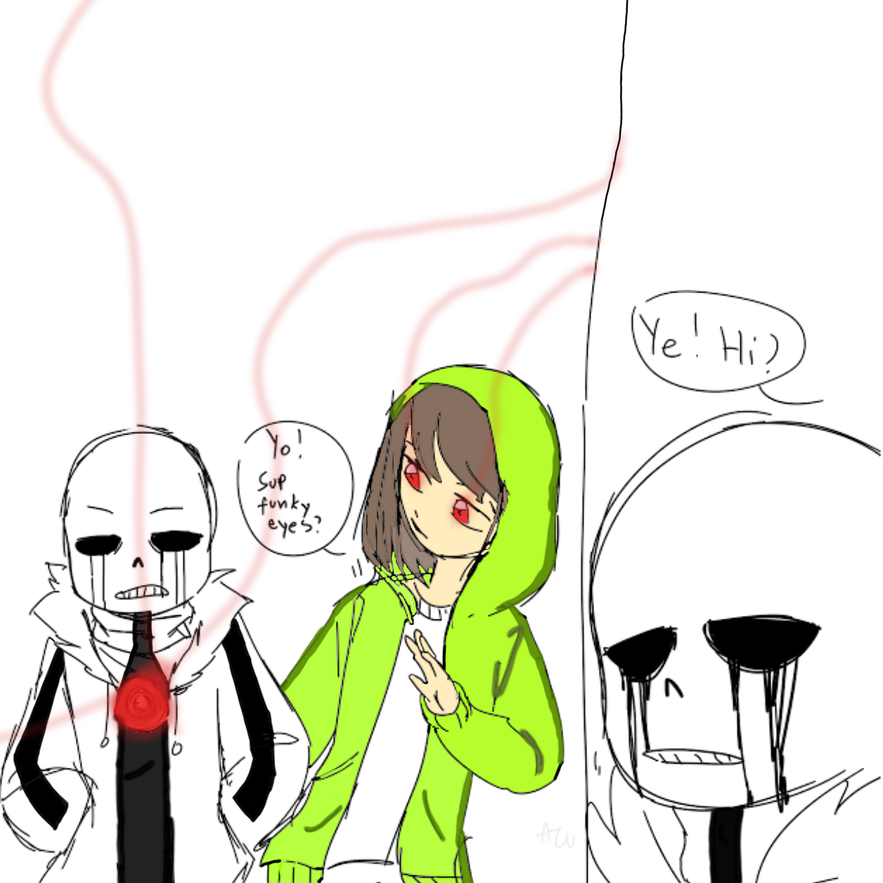 Killer Jap Sans And Storyshift Chara IbisPaint Killer Jap Sans And Storyshift Chara IbisPaint