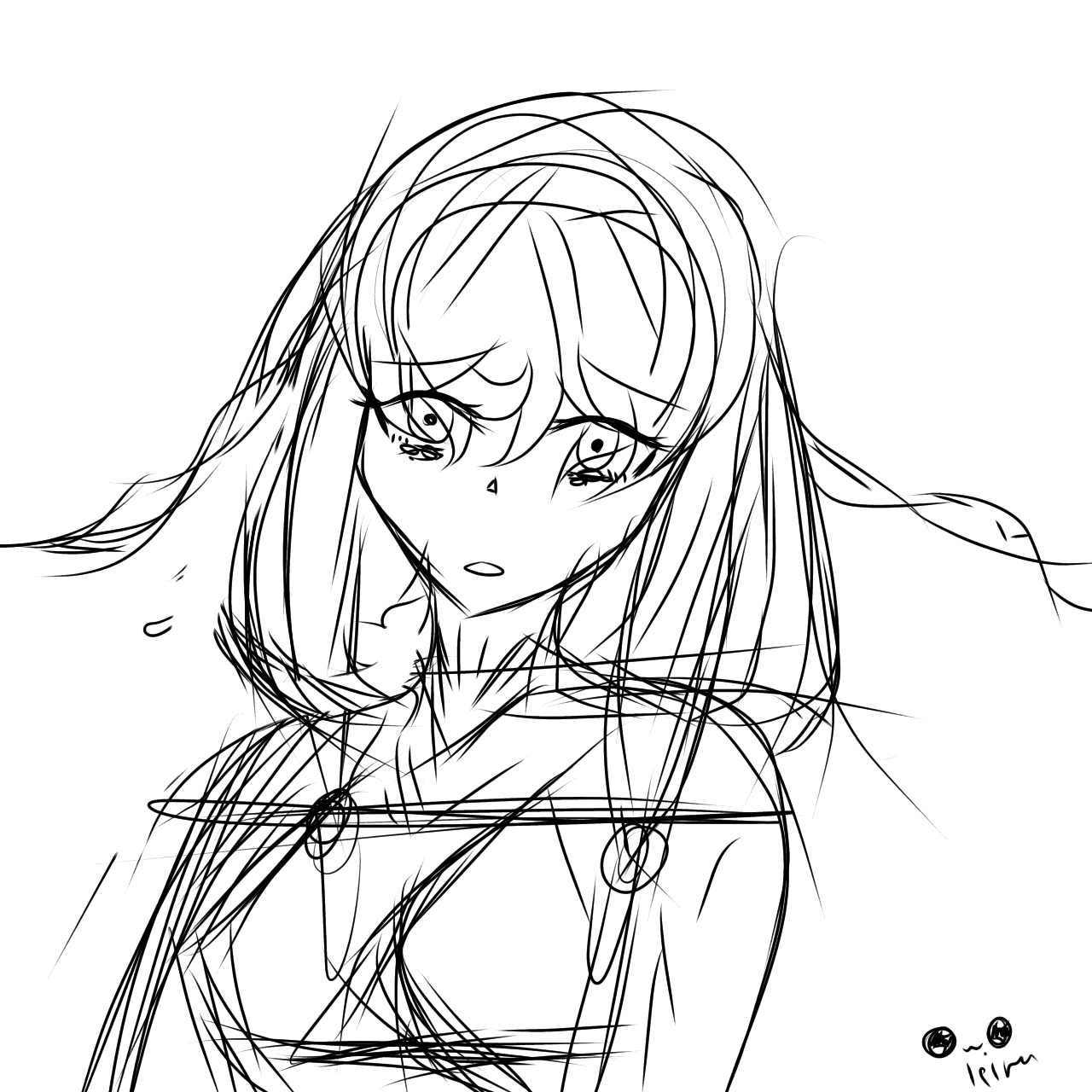 Quick 10min sketch diff style - ibisPaint