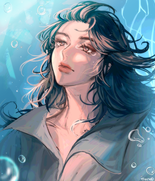 in my blue dream - ibisPaint