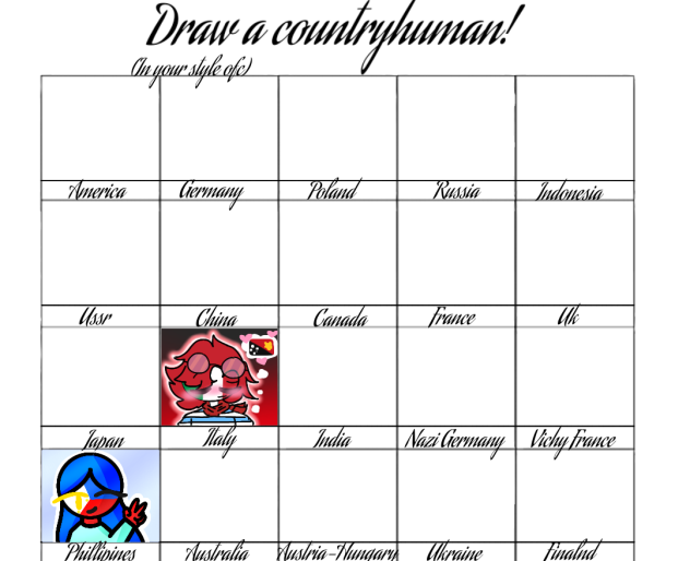 Draw a CountryHuman! (Collab with Dia) - ibisPaint