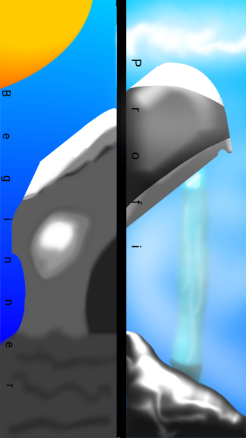 angry birds mountain - ibisPaint