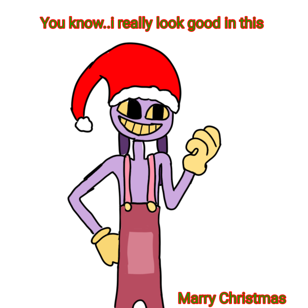 Jax in a santa hat - ibisPaint