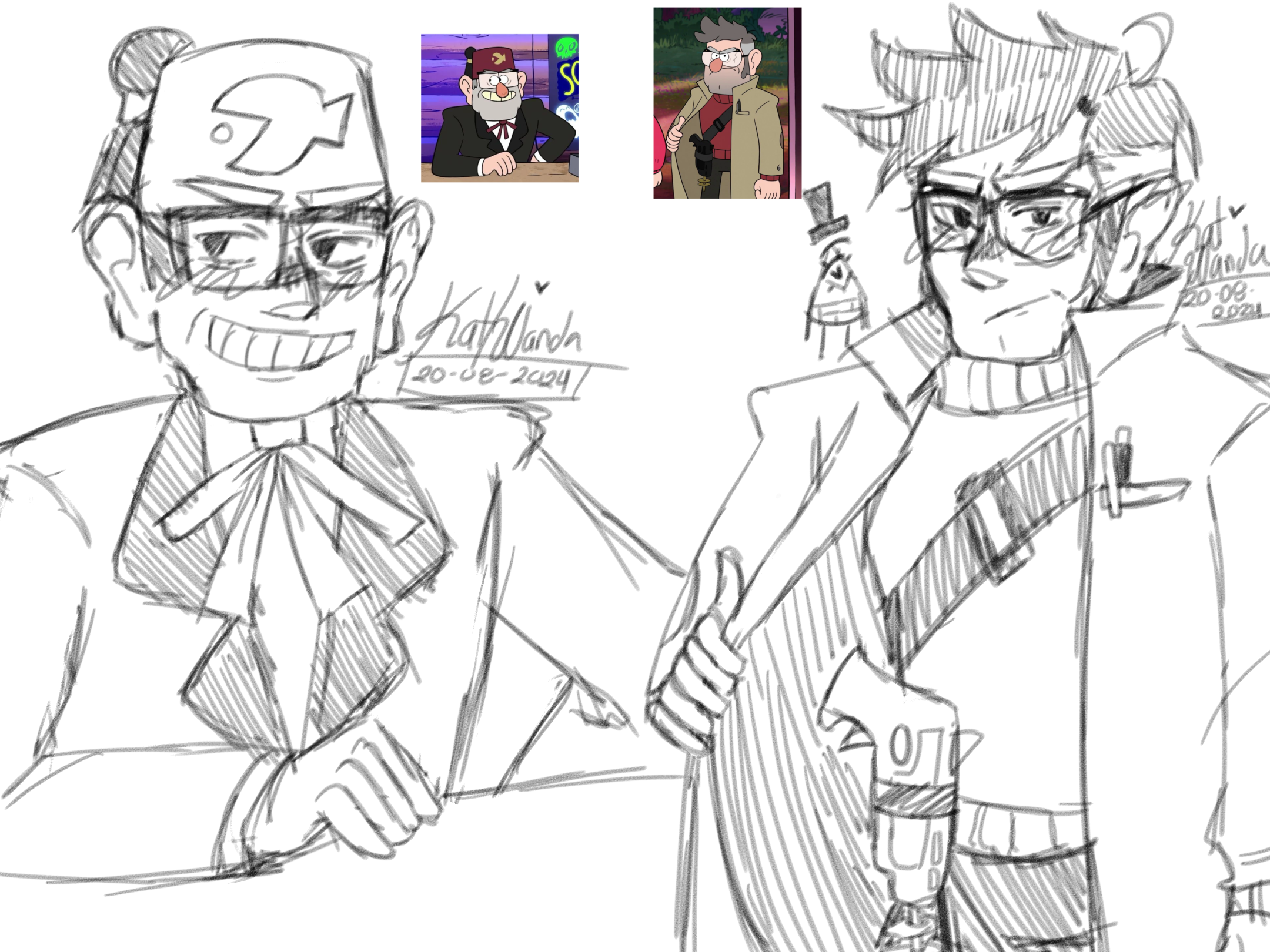 Stanley and Stanford pines - ibisPaint