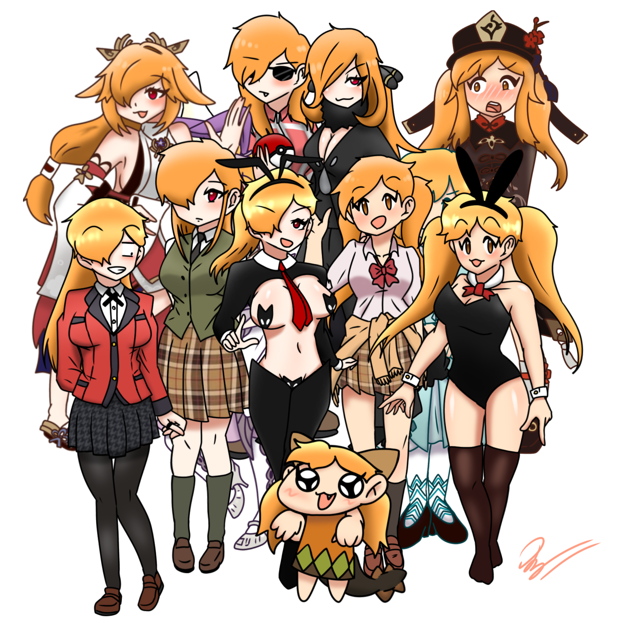 Kana and Kuma Cosplay Set - ibisPaint