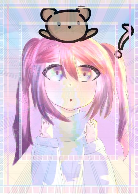 little bear on the head - ibisPaint