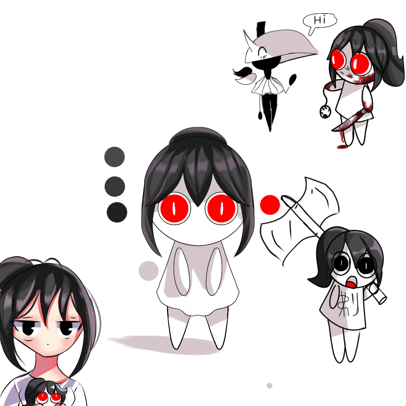 oc robot ku dan logo hehe - ibisPaint