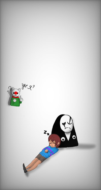 фриск спит в пустоте - ibisPaint