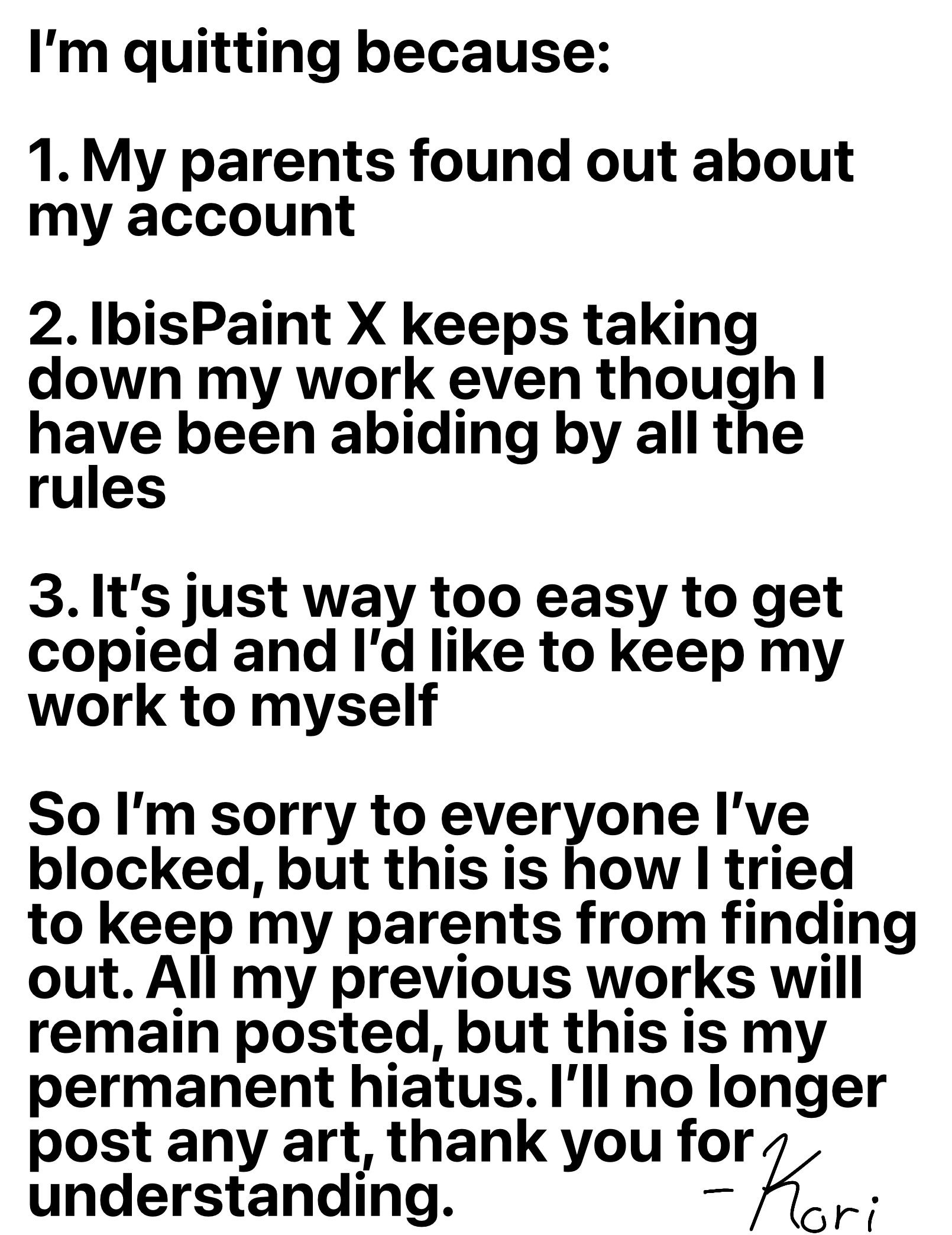 Quitting - ibisPaint