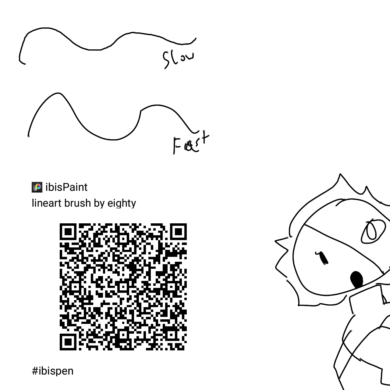 My lineart brush - ibisPaint