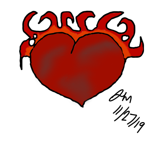 Fiery Heart - ibisPaint
