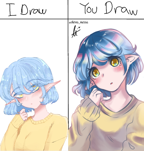 I DRAW YOU DRAW COLLAB. - ibisPaint