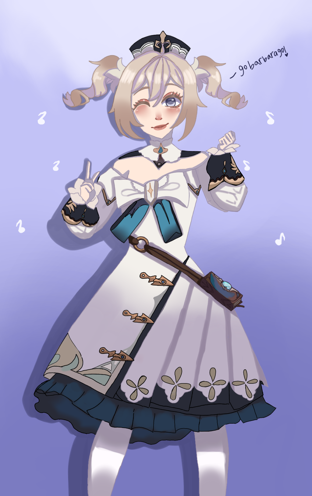 Barbara from genshin impact in my style - ibisPaint