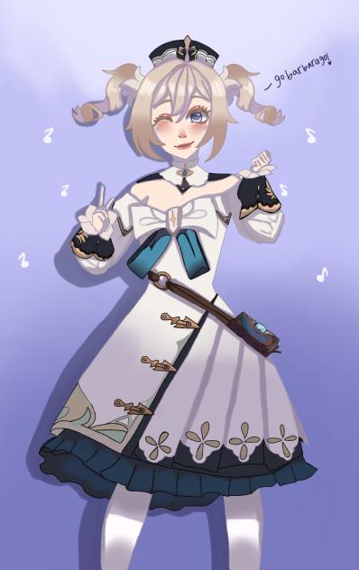 Barbara from genshin impact in my style - ibisPaint