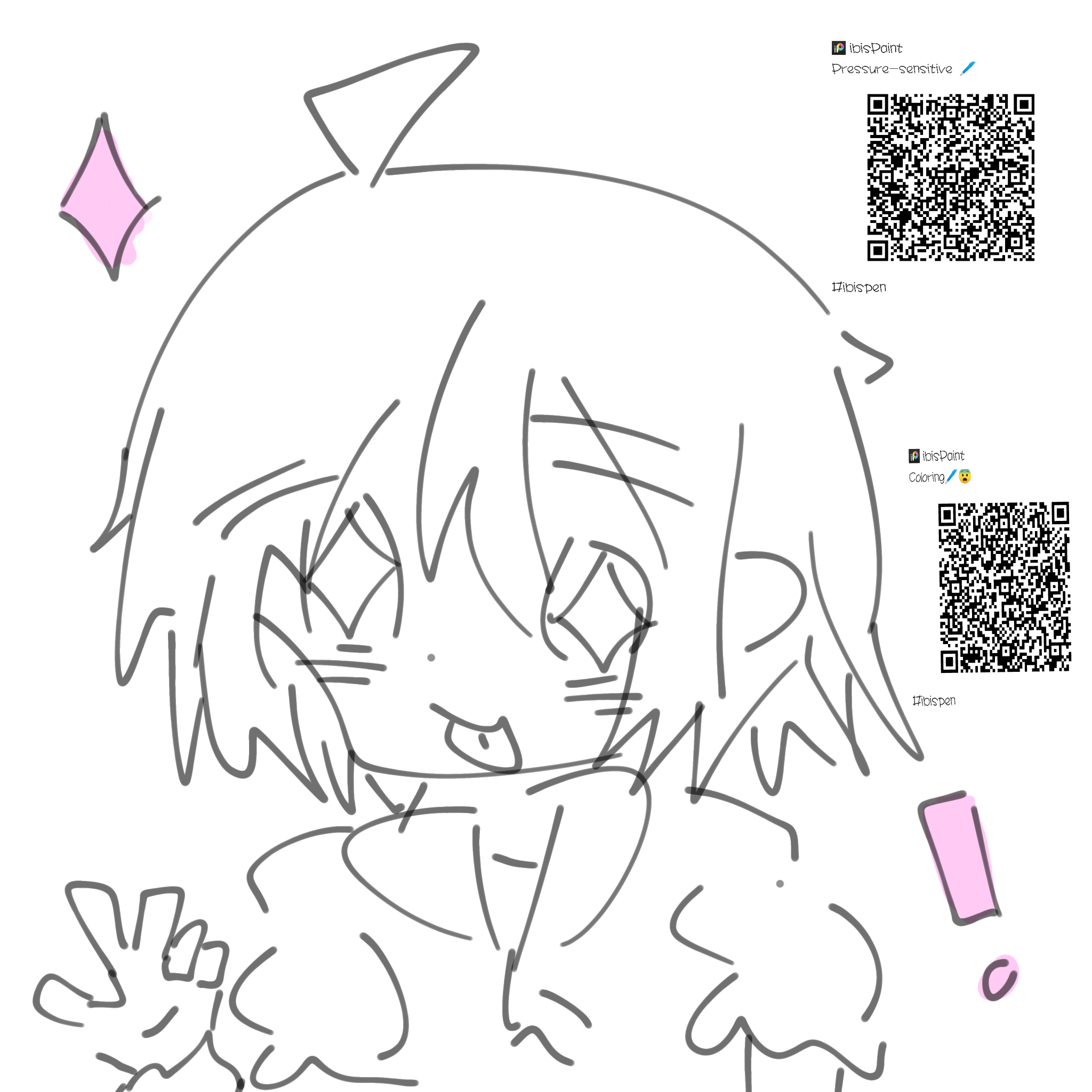 Pressure-sensitive paint pen - ibisPaint