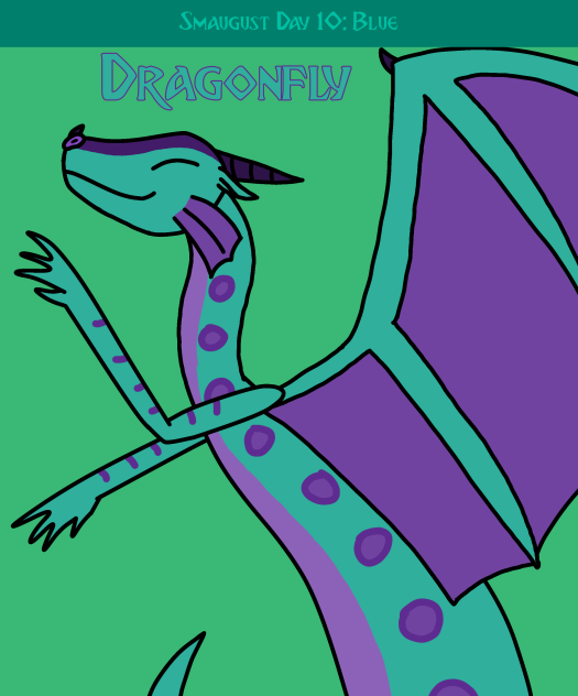 Smaugust Day 10 - Blue - ibisPaint