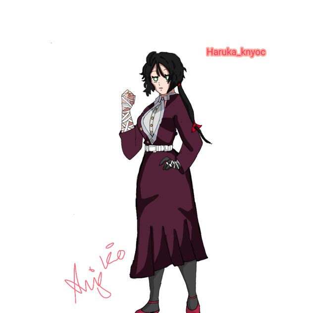 Haruka Keiko full body uniform - ibisPaint