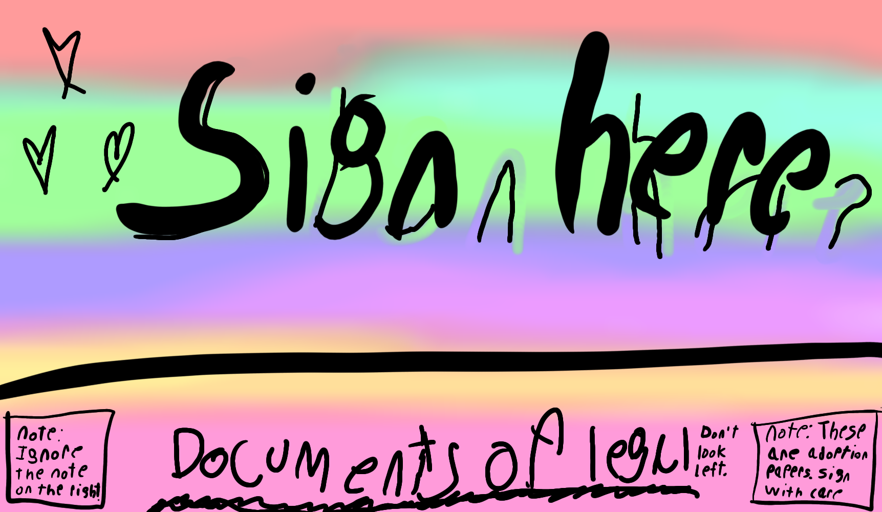 Sign here. - ibisPaint
