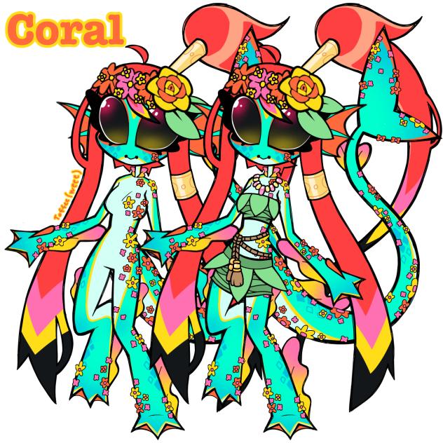 Cool flower fish lady - ibisPaint