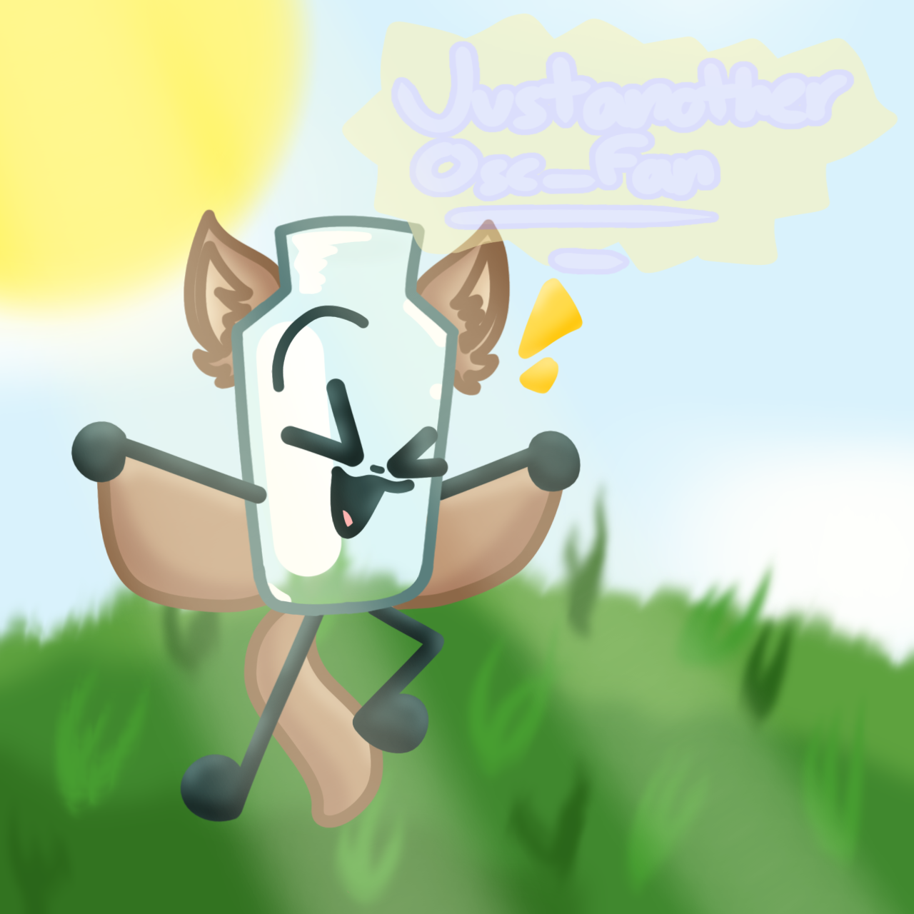 Flying squirrel Bottle aaa - ibisPaint