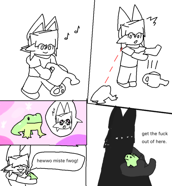 mister frog bad day - ibisPaint