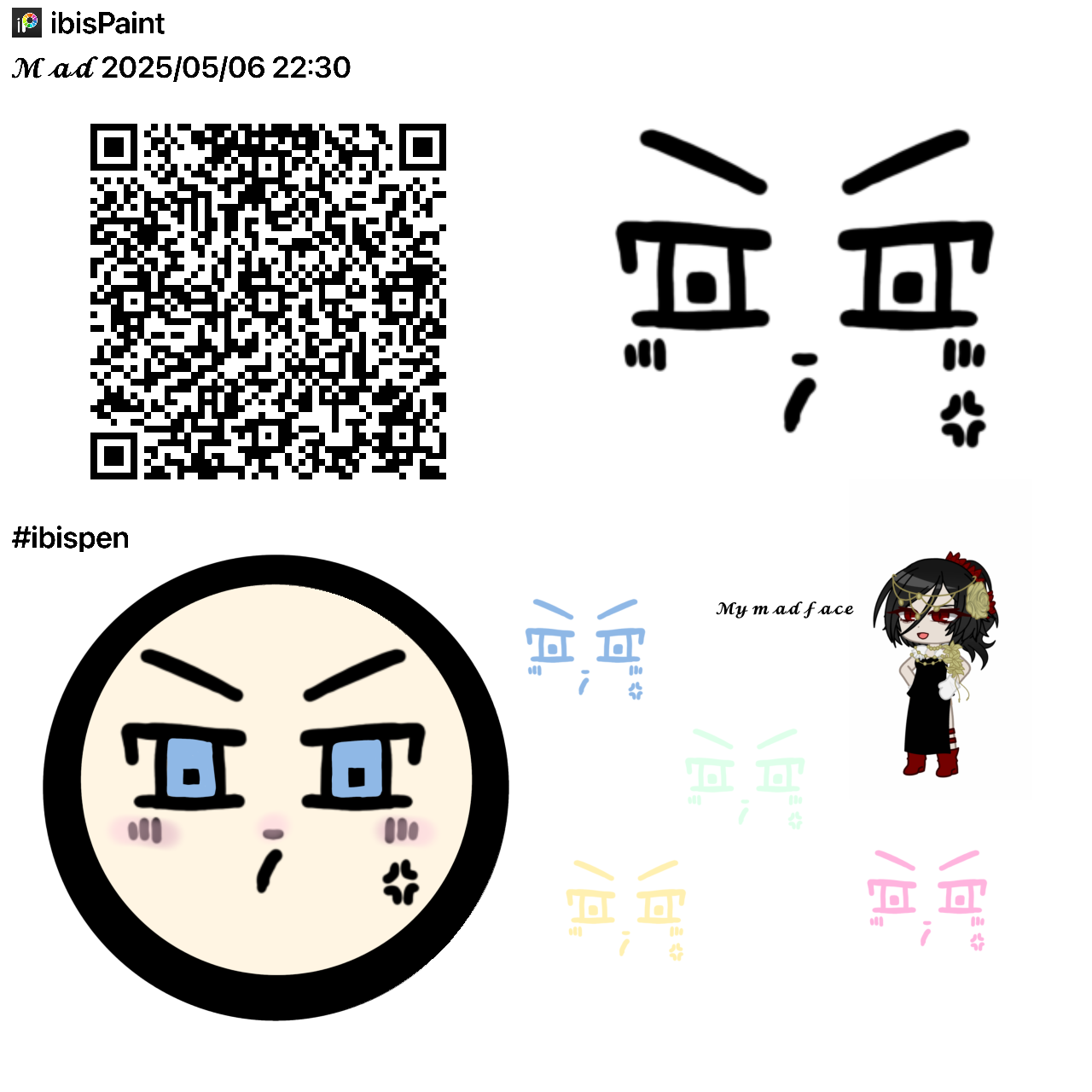 𝓜 𝓪𝓭 𝓯 𝓪𝓬𝓮 𝓫𝓻𝓾𝓼𝓱 - ibisPaint