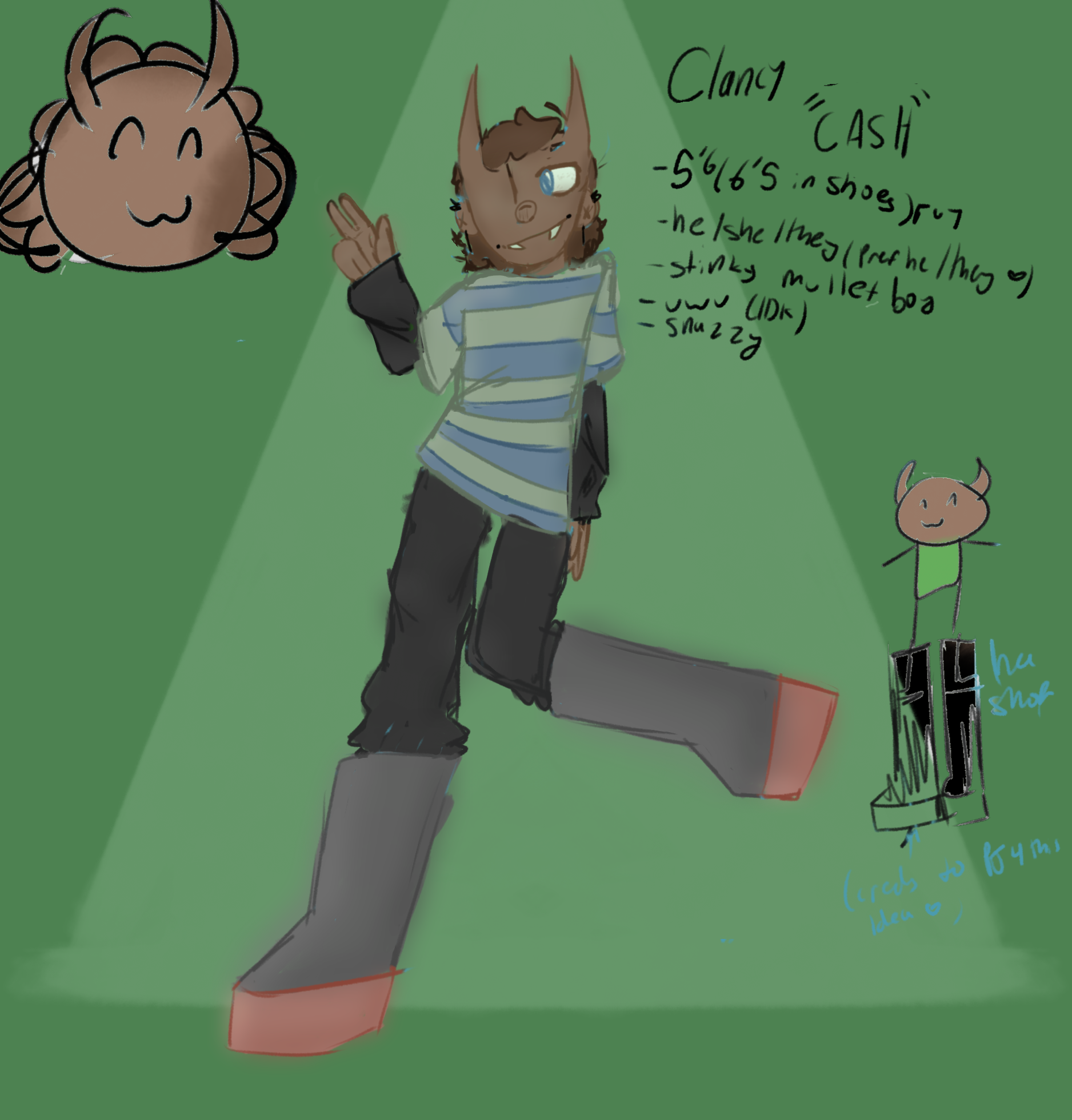 Stinky mullet boy - ibisPaint