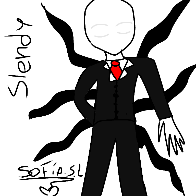 Slendy re dibujando - ibisPaint
