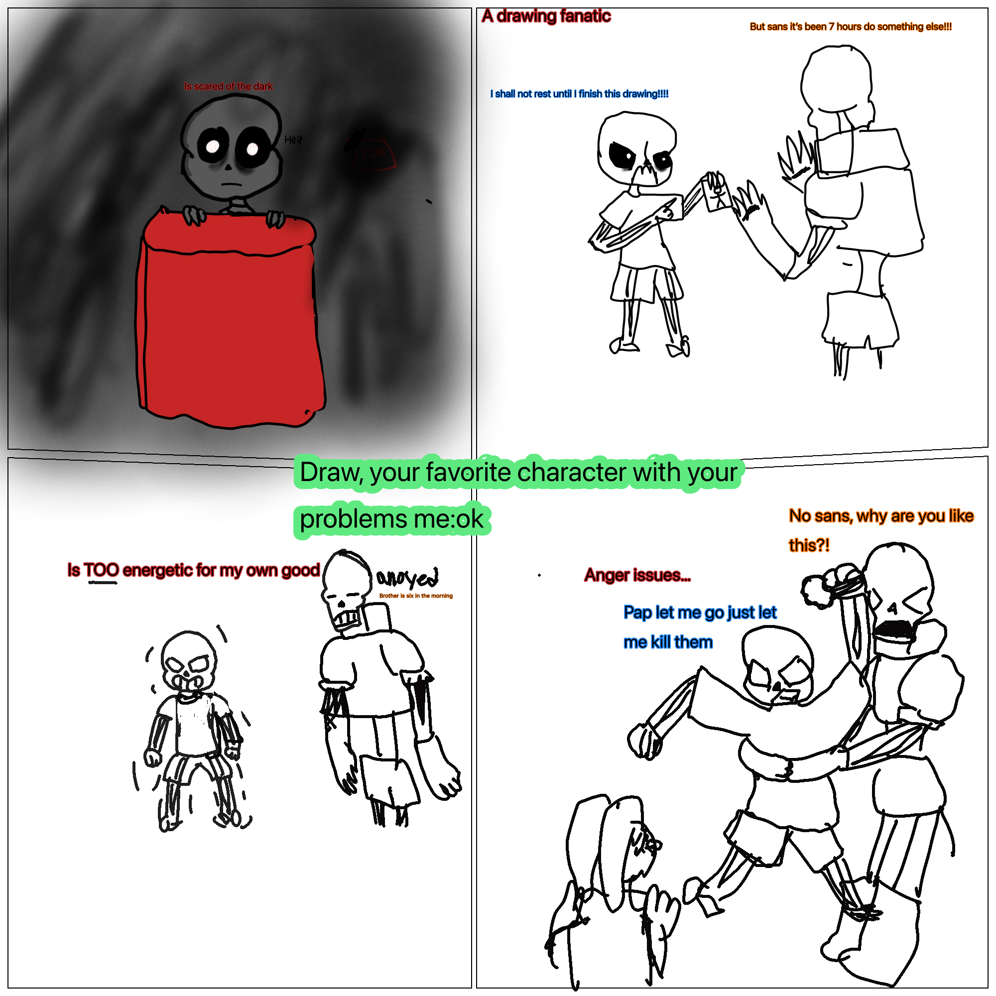 Sans when he has my problems - ibisPaint
