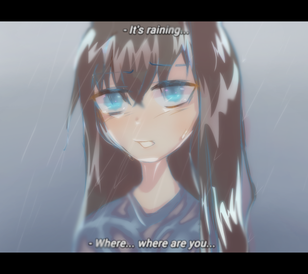 drenched in the rain (with captions) - ibisPaint