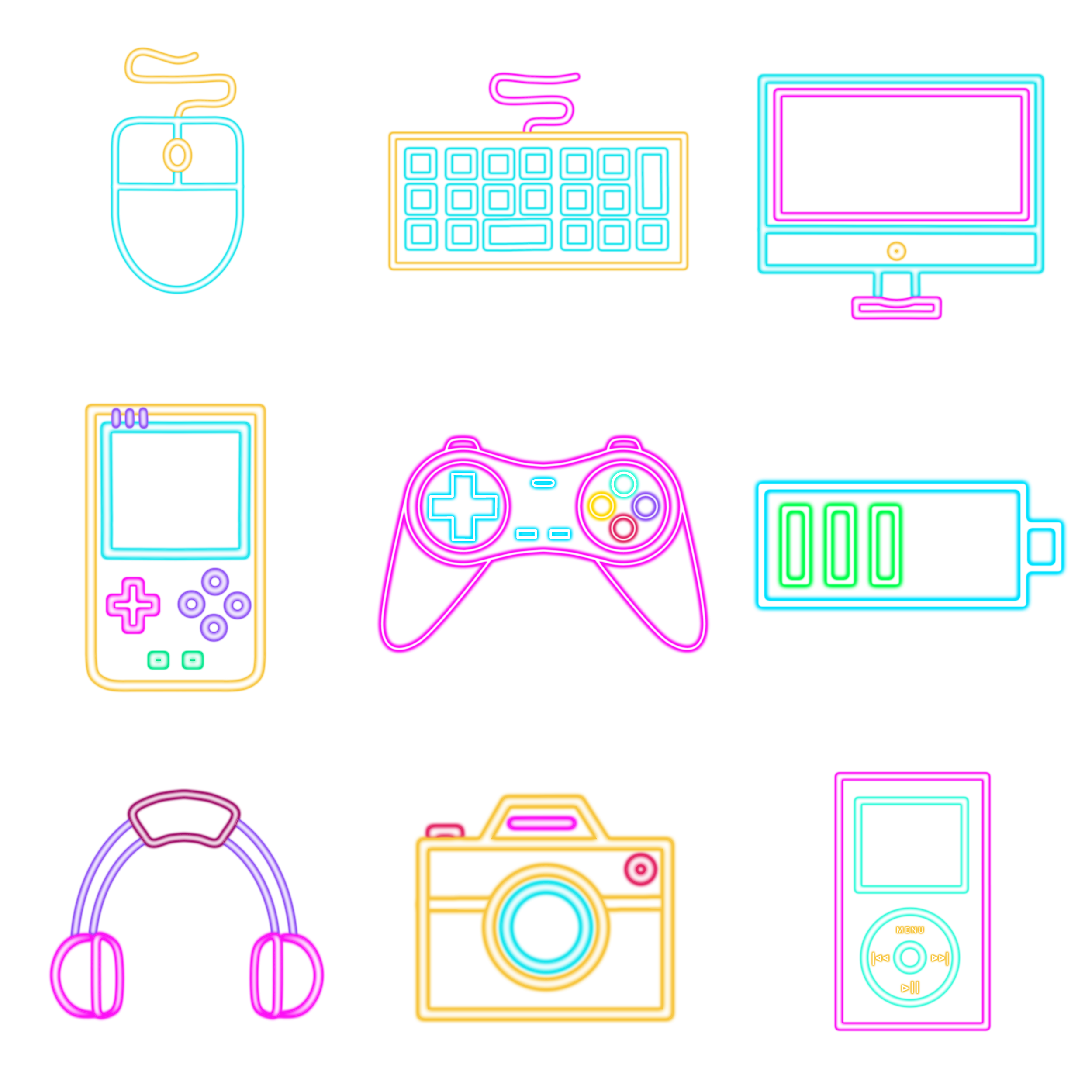 Neon Icons - ibisPaint