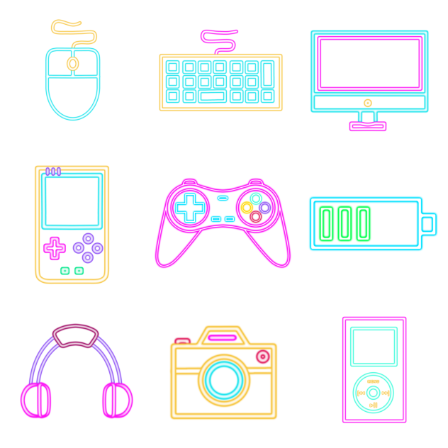 Neon Icons - ibisPaint