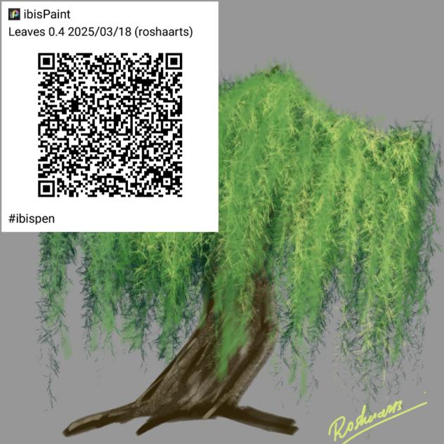 Leaf brush - ibisPaint