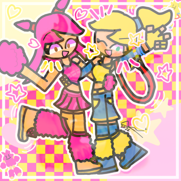 PomPom and Hoola!! - ibisPaint