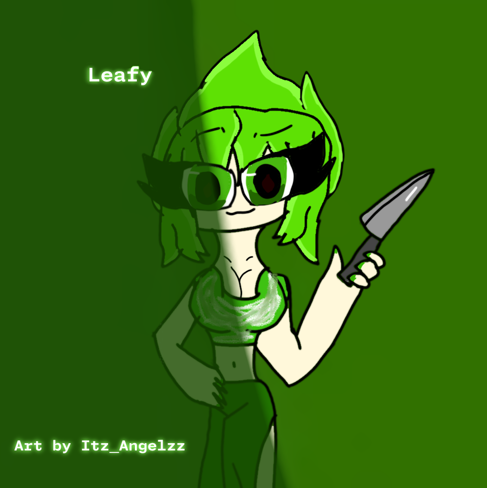 leafy as a human bfdi - ibisPaint