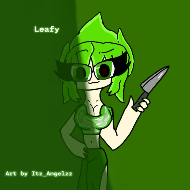 leafy as a human bfdi - ibisPaint