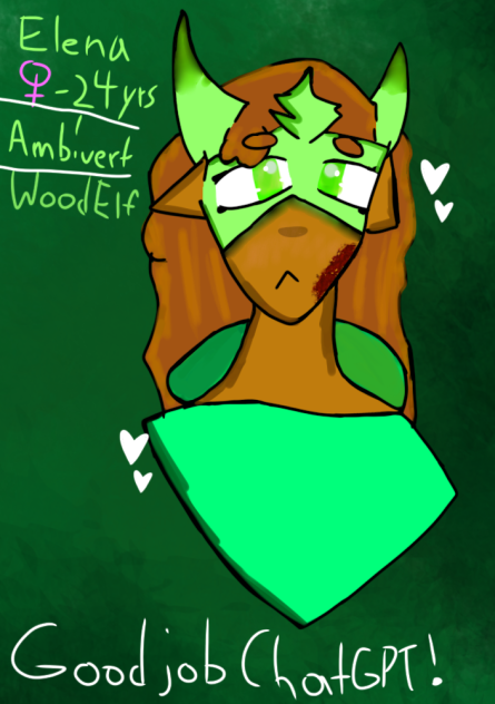 I asked ChatGPT to make a oc for me - ibisPaint