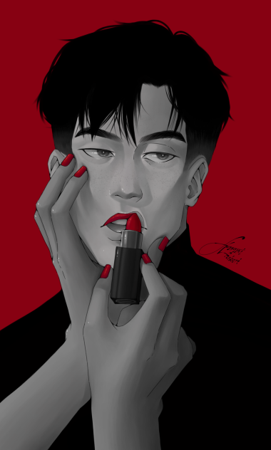 Red lipstick - ibisPaint