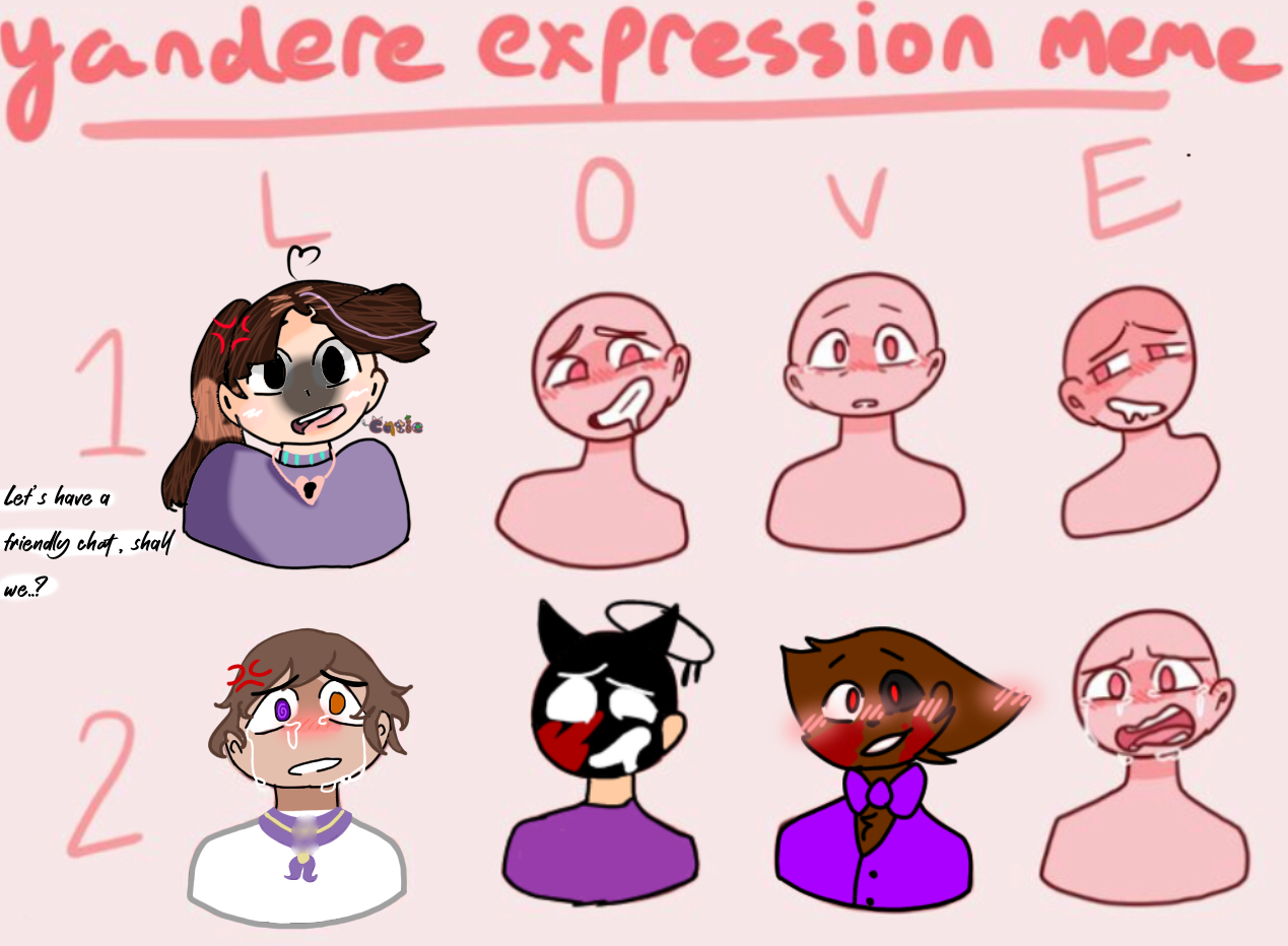 Yandere Expression Collab - ibisPaint
