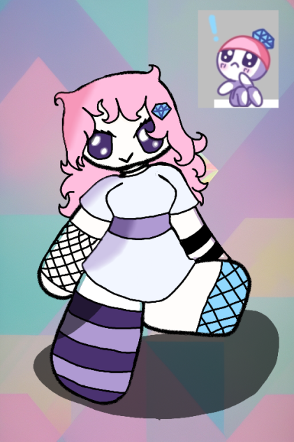 OC based off of my screen pet - ibisPaint