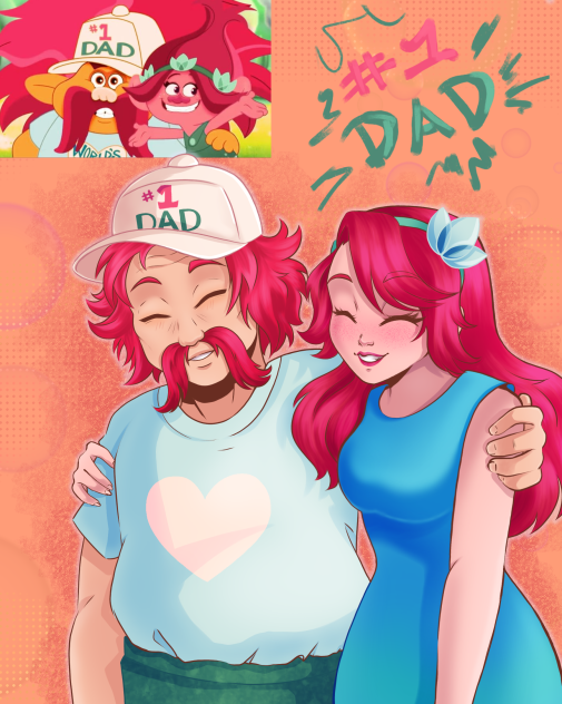 poppy and his dad - ibisPaint