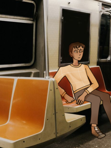 Oorun on the train - ibisPaint