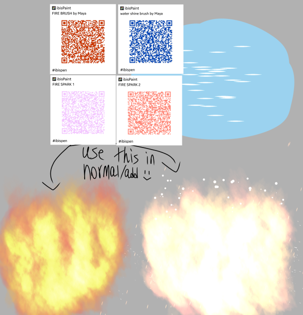 FIRE AND WATER - ibisPaint