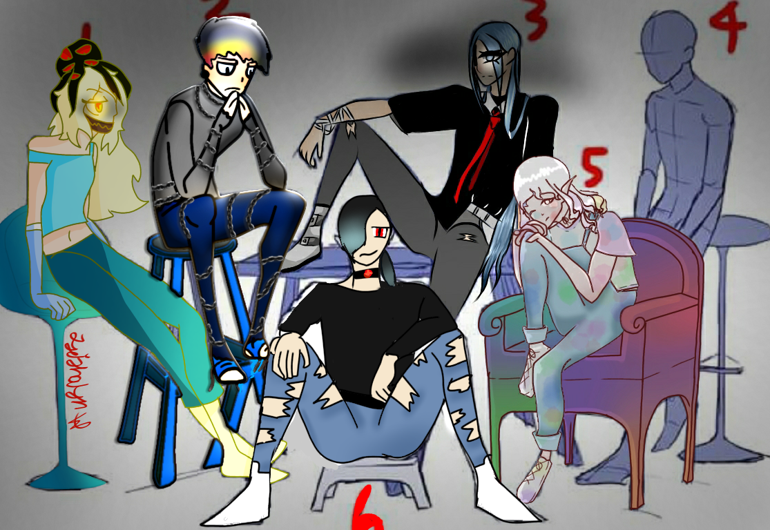 Villain sitting collab 🦹👉🪑 - ibisPaint