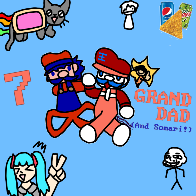 GRAND-DAD and Somari! - ibisPaint