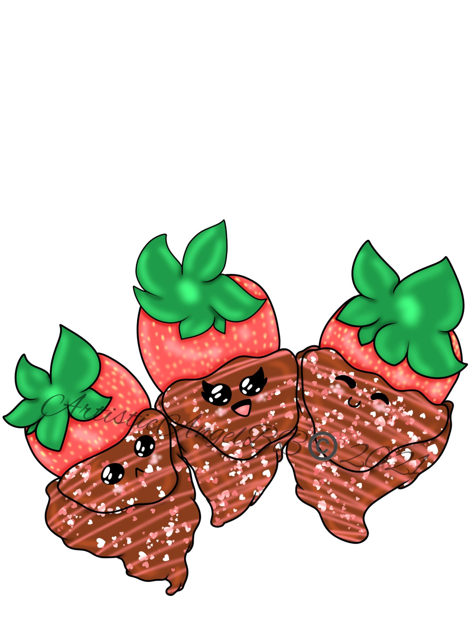 Chocolate Covered Strawberries - ibisPaint