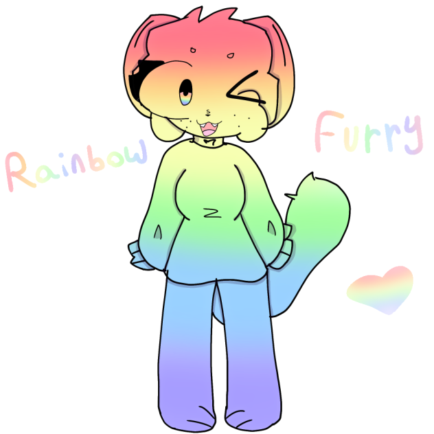 Rainbow furry - ibisPaint